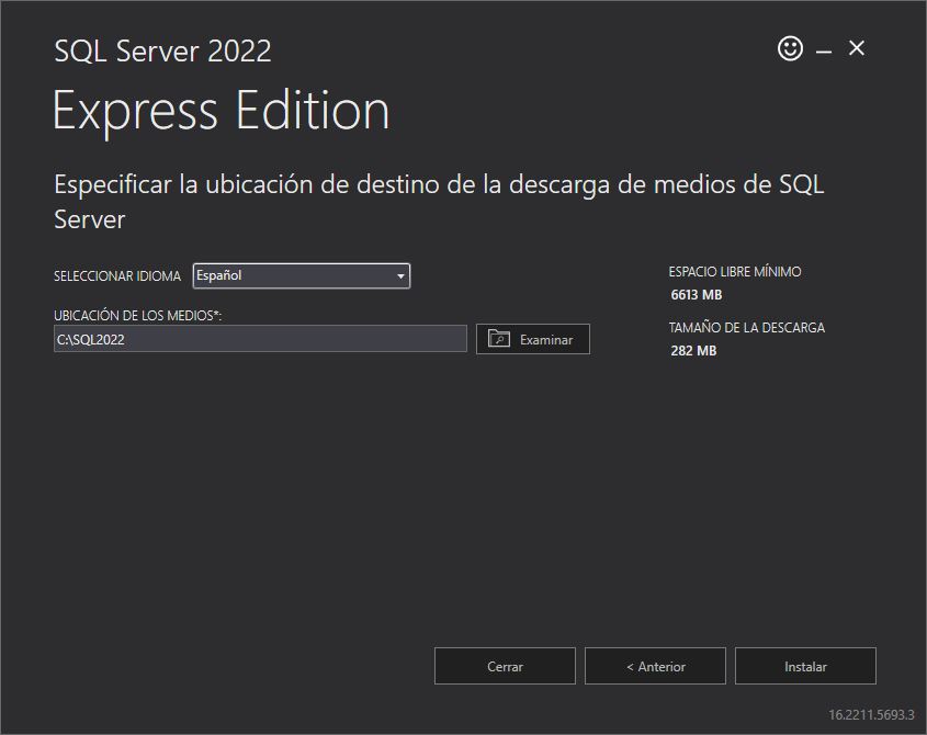 Instalación SQL Server