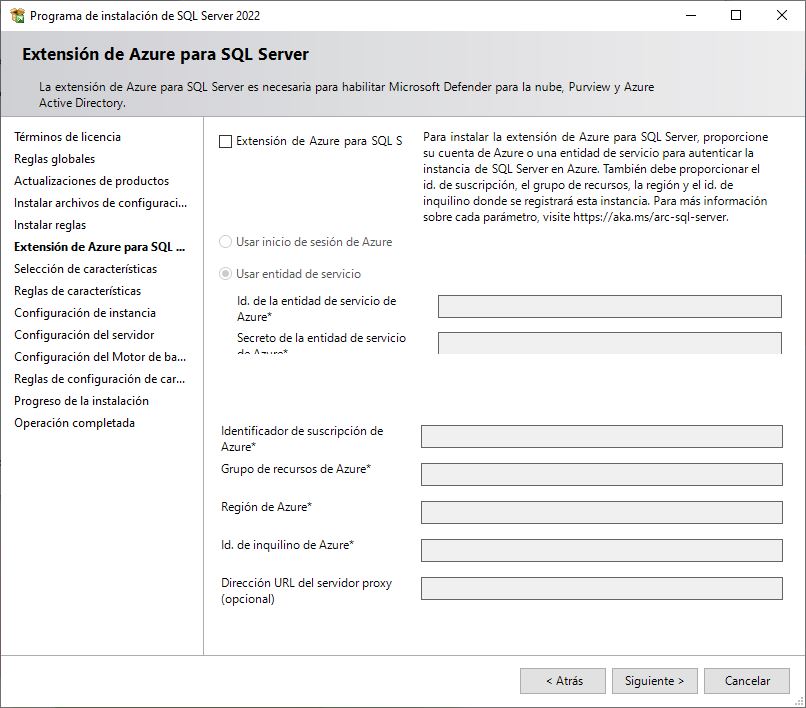 Instalación SQL Server