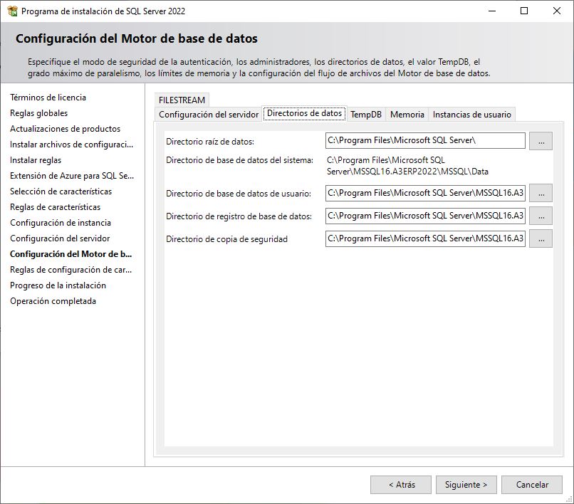 Instalación SQL Server
