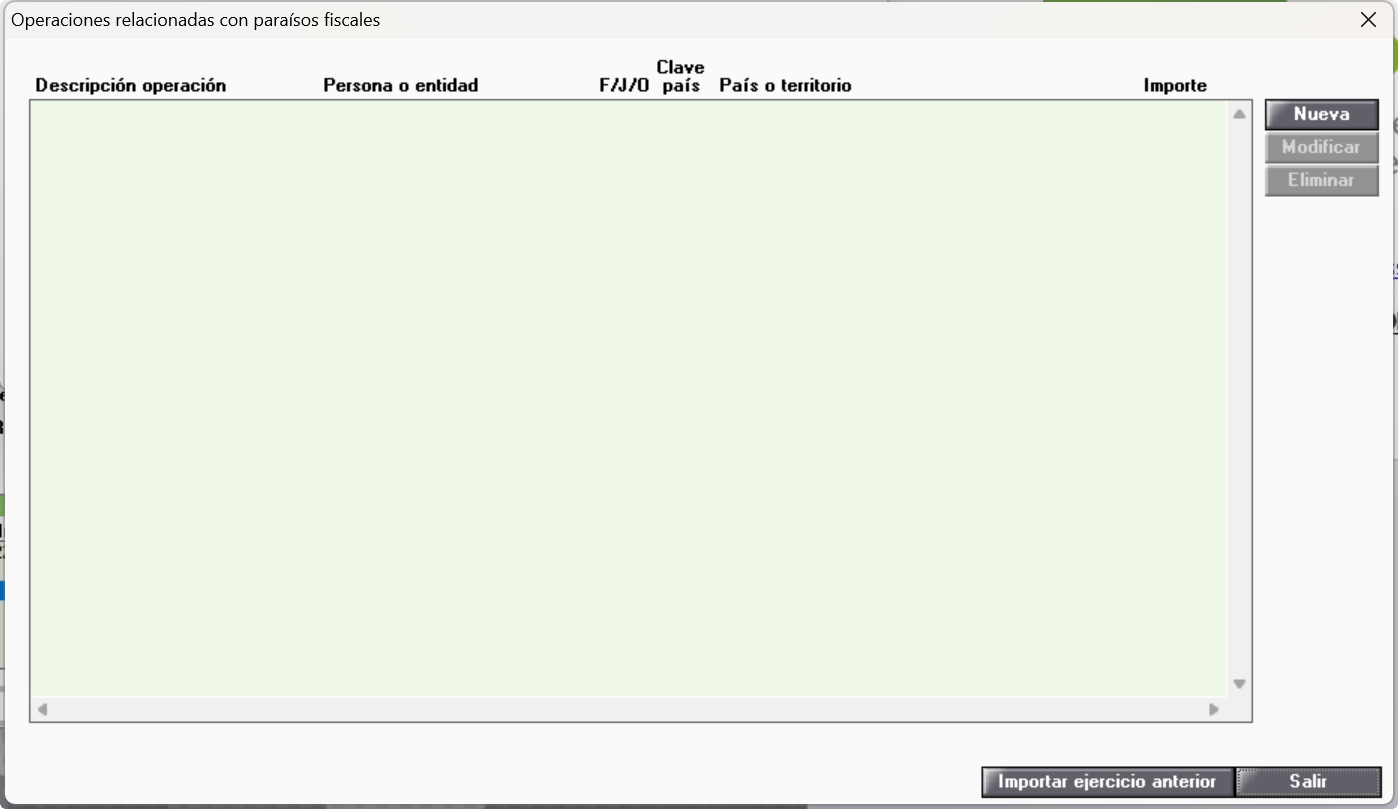 Modelo 232. Entrada de datos presentación telemática y listados