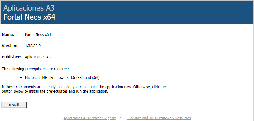 Instalación Portal Neos x64