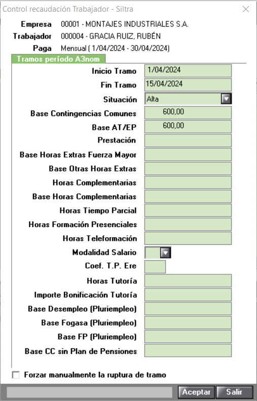 Cómo modificar, añadir y/o eliminar los tramos del fichero de bases a ...